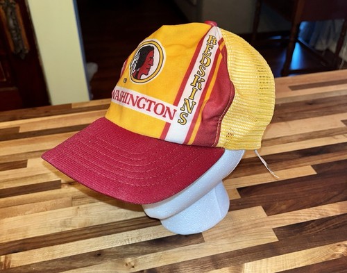 Vtg 80s New Era Washington Redskins Football Spell Out Trucker Hat ...