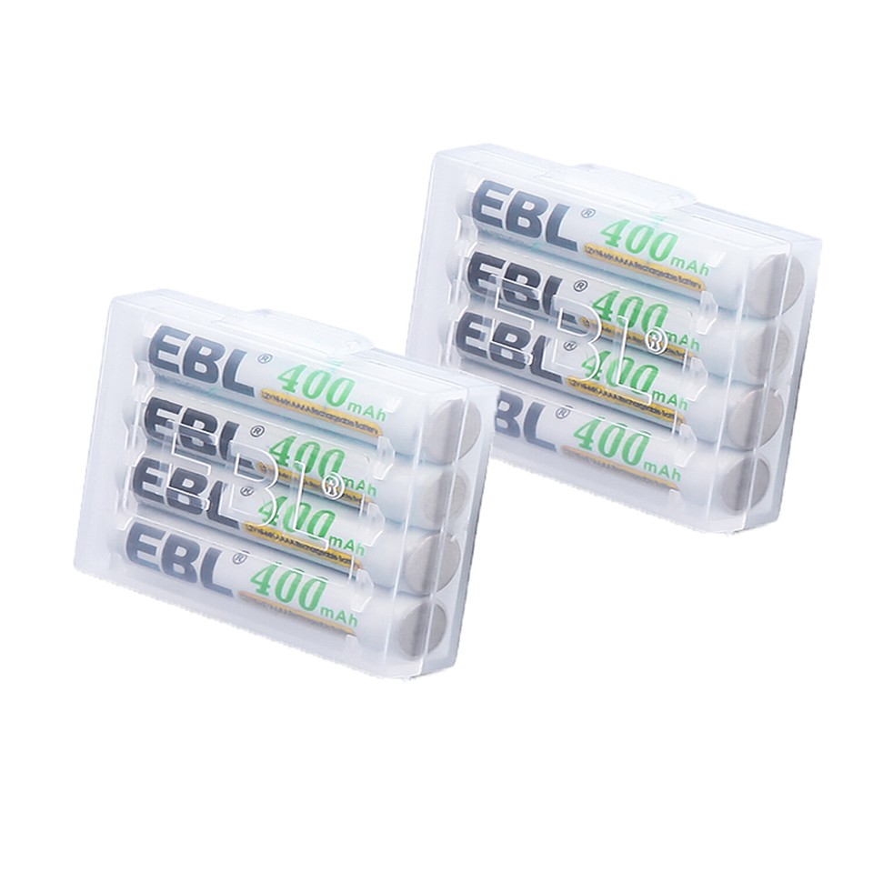 EBL AAAA Rechargeable Batteries 1.2V 400mAh Ni-MH Battery for Surface ...