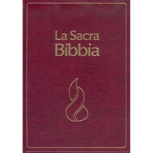 Italian Language Bible, La Sacra Bibbia, NRV, Burgundy Hardcover ...