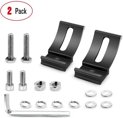 2X Universal Mounting Brackets Adjustable Base Brackets for LED Light ...