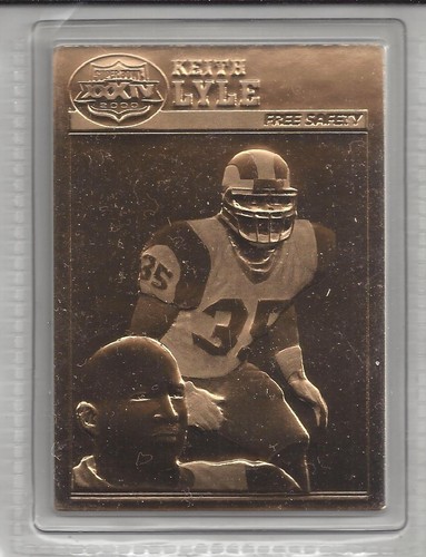 Keith Lyle Rams Super Bowl XXXIV Danbury Mint 2000 22kt Gold Card # 25 ...