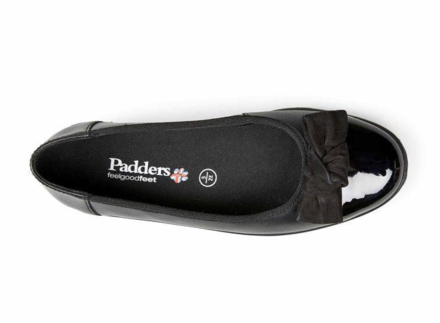 LADIES PADDERS ORIENT BLACK WIDE FITTING CASUAL SHOES | eBay