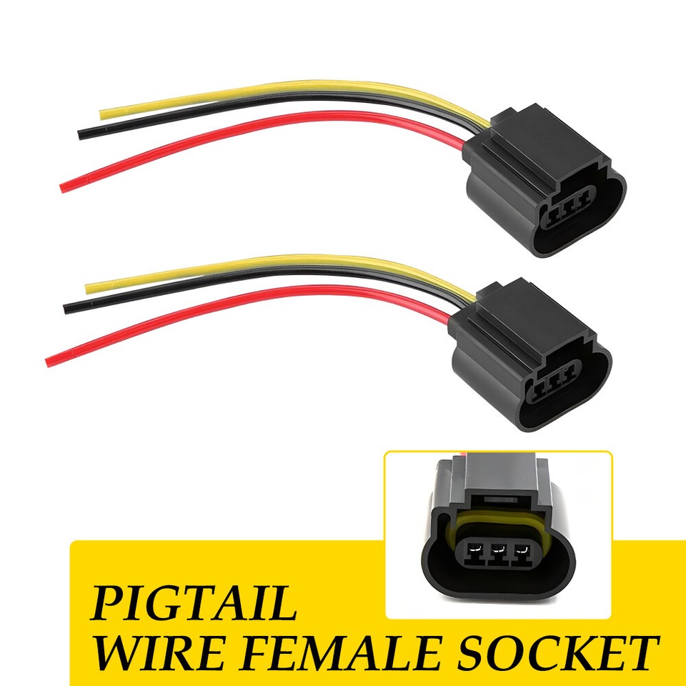 9008 H13 Headlight Bulb Harness Socket Connector Plug Wire Pigtail ...