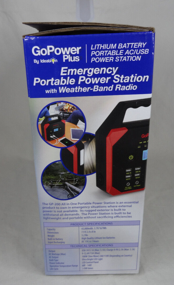 Go+Power+Plus+GP200+Portable+Power+Station for sale online | eBay