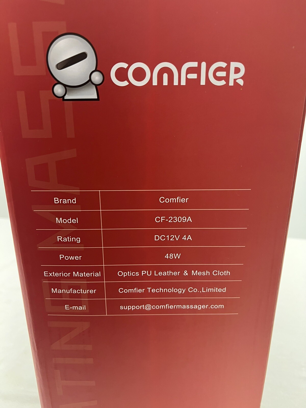 Comfier Shiatsu Neck & Back Massager 2D/3D Full Back Massager with Heat ...