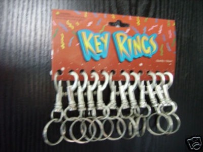 12 CLIP ON KEY RINGS TRIGGER HOOK METAL KEY RING LARGE SIZE | eBay UK