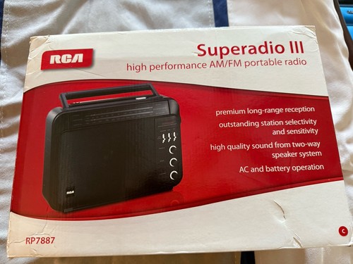 RCA Super Radio 3 (Rp7887C) AM/FM Long Range High Performance Works! | eBay
