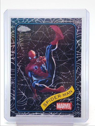 SPIDER-MAN 2025 TOPPS CHROME MARVEL SPIDER WEB REFRACTOR /399 Q2554 | eBay