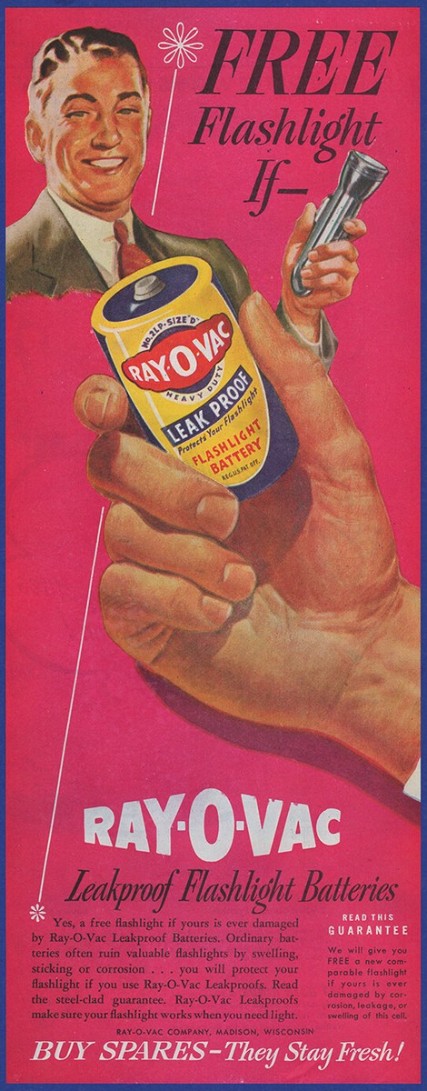 Vintage Ray Ovac Flashlight EverActive Basic Line EL 40 Handheld LED