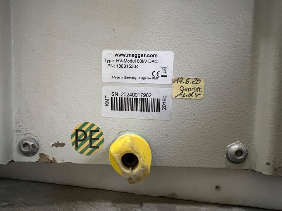 Megger Seba KMT VLF CR ,VLF CR Test System 60 KV ( AS IT IS ) ( read ...