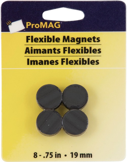 ProMag Flexible Round Magnets .75" 8/pkg 015377123573 for sale online ...