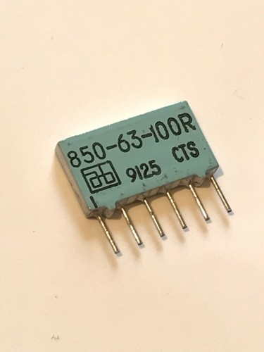 100R 100 OHM SIL 6 PIN RESISTOR NETWORK ALLEN BRADLEY 850-63-100R (x1 ...