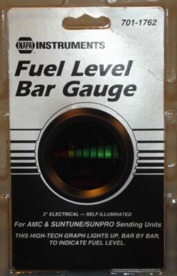 Digital Sunpro Brand /NAPA Instruments 2in Bar Fuel Level Gauge AMC 701 ...