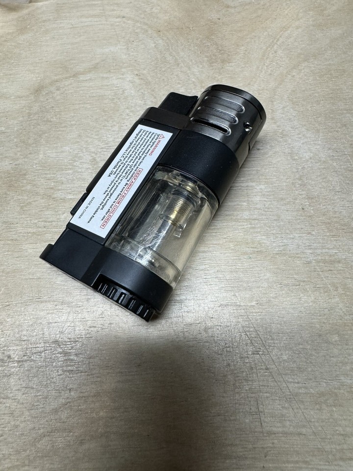 Rockwell Quad Jet Butane Torch Cigar Lighter with Punch - Gunmetal ...