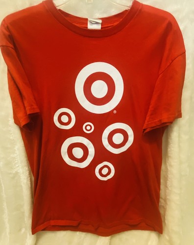 Target Store Employee Volunteer T-Shirt Size M Gildan Red Bullseye ...