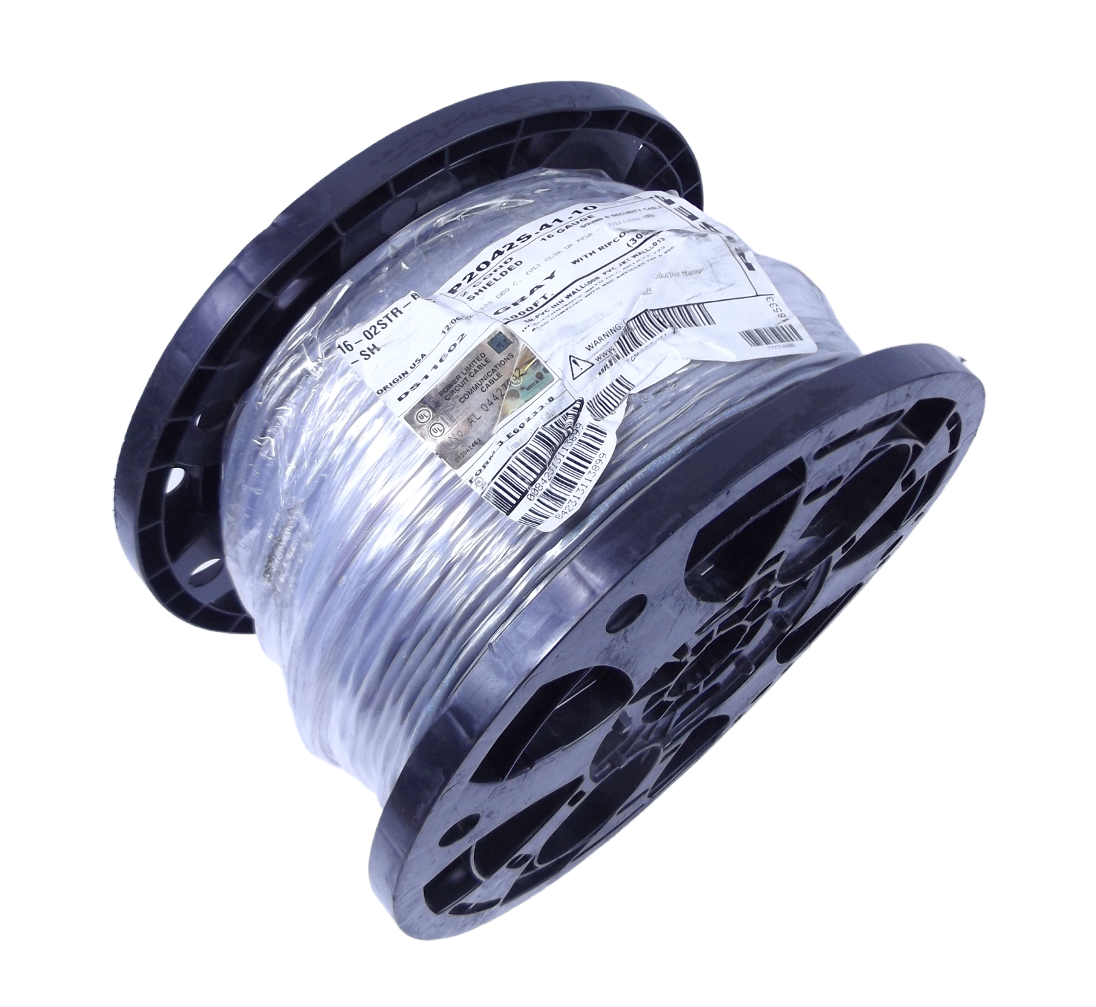 1000 ft Spool Priority 16–02STR-Bsc-Sh 16 Awg 2-Conductor Shielded ...