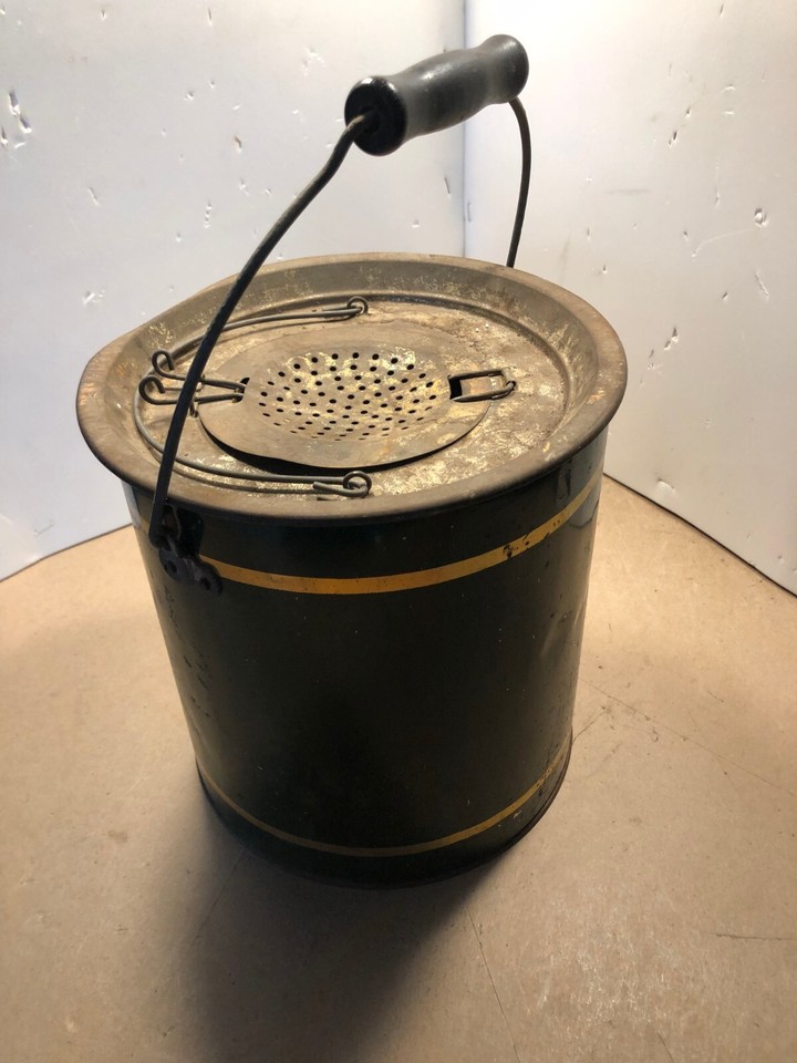 vintage old pal minnow Bucket RARE #1 8 qt great color and graphics | eBay