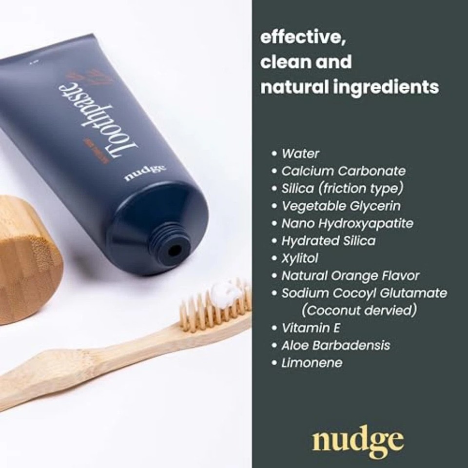 Nudge 10% Nano Hydroxyapatite Toothpaste with Vitamin E, Fluoride- Free Delivery | eBay