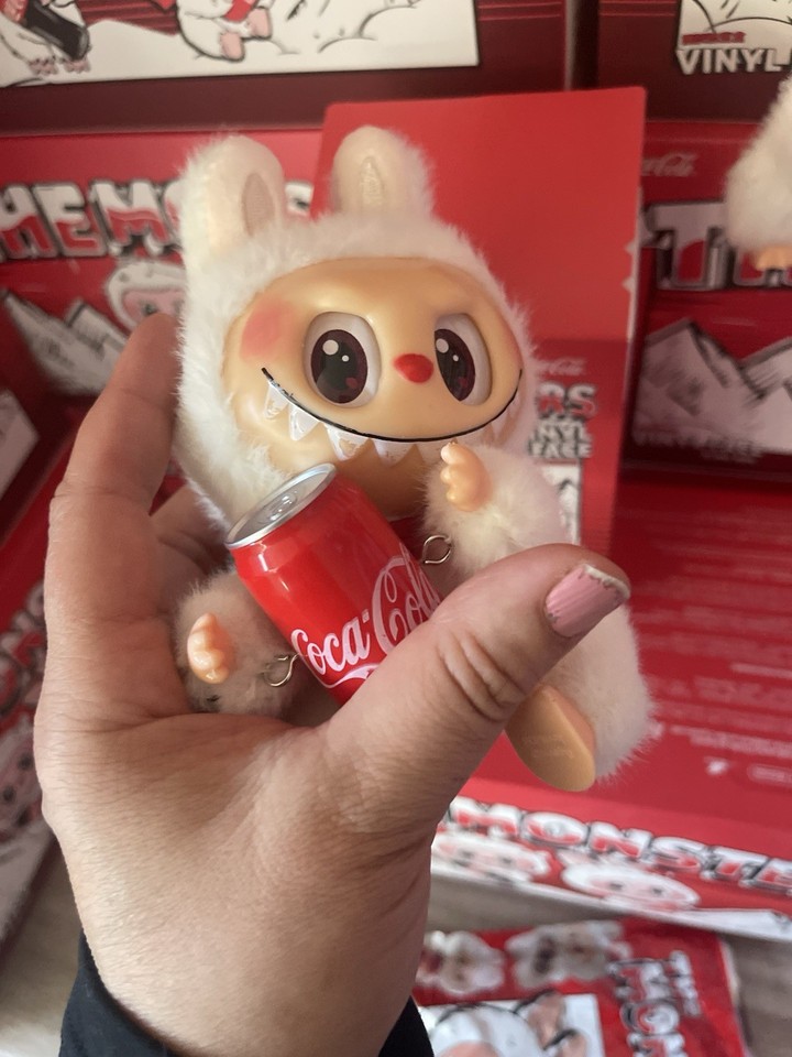 Popmart Coca-Cola lafufu Labu Monsters Vinyl Plush Stuffed Toy New in ...