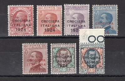 Italia 1924 Crociera Italiana, serie n° 162/68 con ottima centratura ...