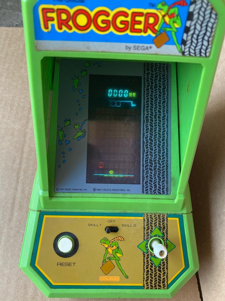 Frogger Table Top Arcade Handheld Video Game Sega Coleco, Working, See ...