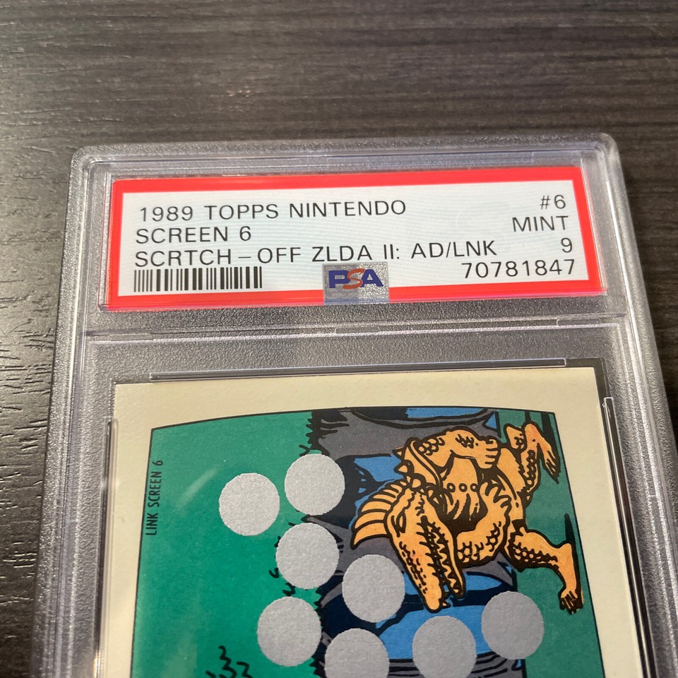 1989 TOPPS NINTENDO LEGEND OF ZELDA SCREEN 6 SCRATCH-OFF PSA 9 Mint | eBay
