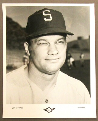 1969 JIM BOUTON SEATTLE PILOTS original 8x10 baseball Publicity Photo ...