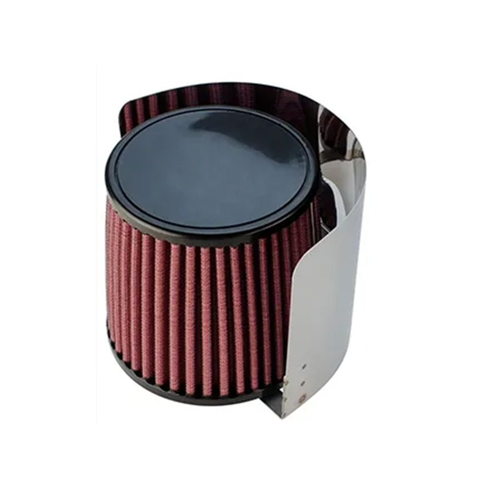 Iron Racing Car Cold Air Intake Filter Cover Heat Shield For 2.5-5.5in ...