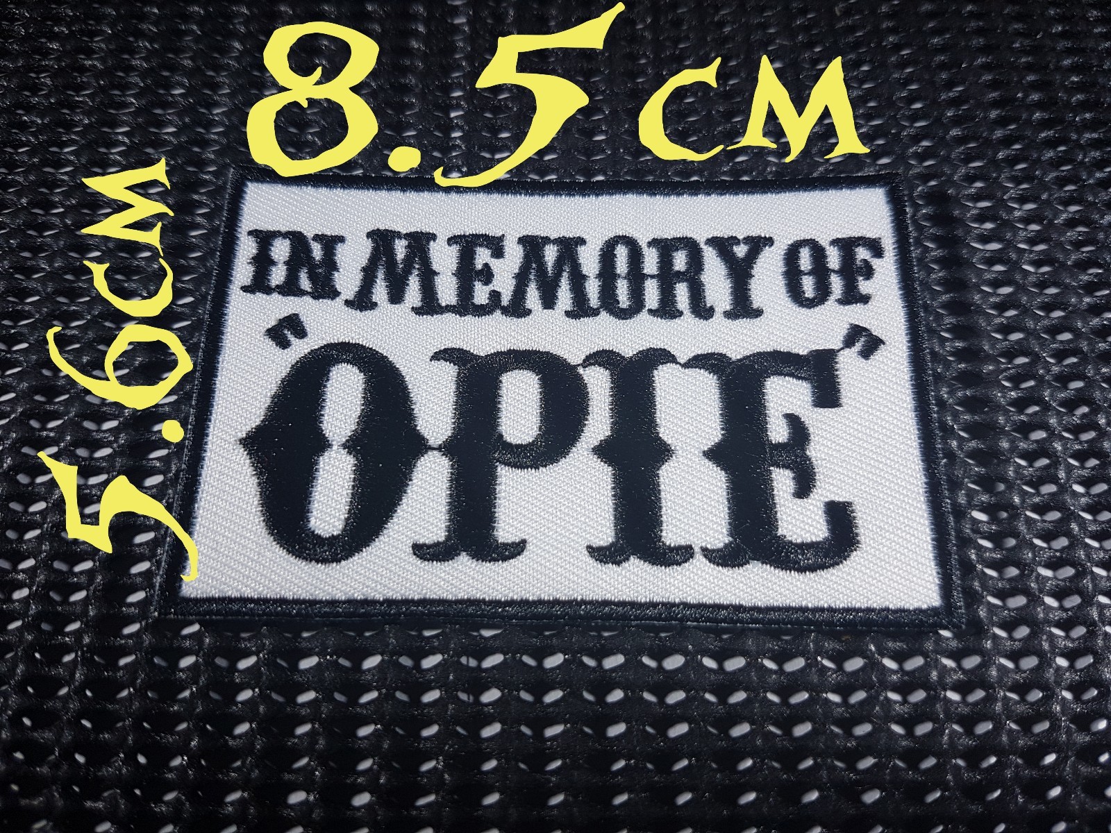 IN MEMORY OF OPIE Sons of Anarchy Patch, SOA MC biker SAMCRO cut ...