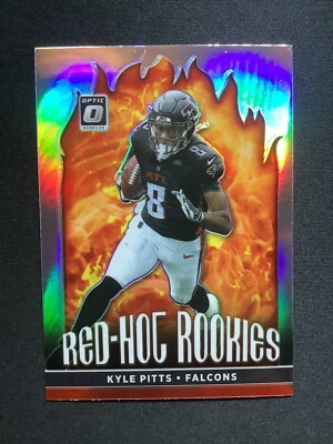 2021 Optic Kyle Pitts Silver Holo Prizm Red-Hot Rookies RC #RHR-6 ...
