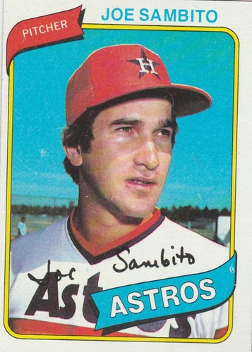 FREE SHIPPING-MINT-1980 TOPPS #571 JOE SAMBITO ASTROS (FACSIMILE ...