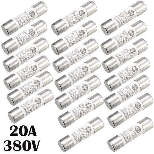 20 Pcs RO15 RT18 RT14 Ceramic Cylindrical Tube Fuse 20A 380V 10x38mm | eBay