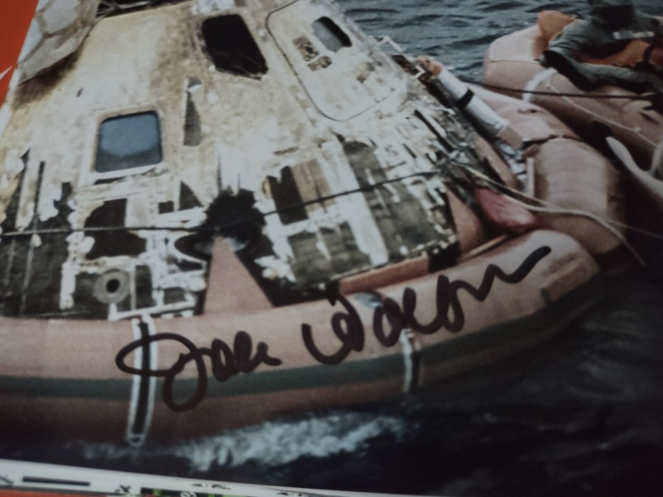 JOHN WOLFRAM APOLLO 11 FROGMAN USA ICONIC HERO SIGNED AUTOGRAPHED 4x6 ...