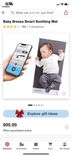 BABY BREZZA Calming Smart App Soothing-Vibrating Sleep Mat Pad NEW | eBay