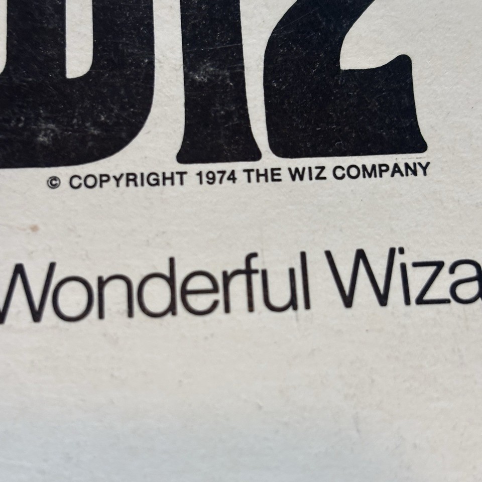 The 1974 The Wiz Play Flyer Broadway Musical Wizard Of Oz Playbill 20th ...