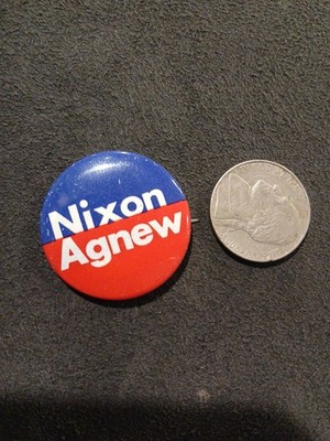 1972 Nixon Agnew Presidential Political Campaign Election Official ...