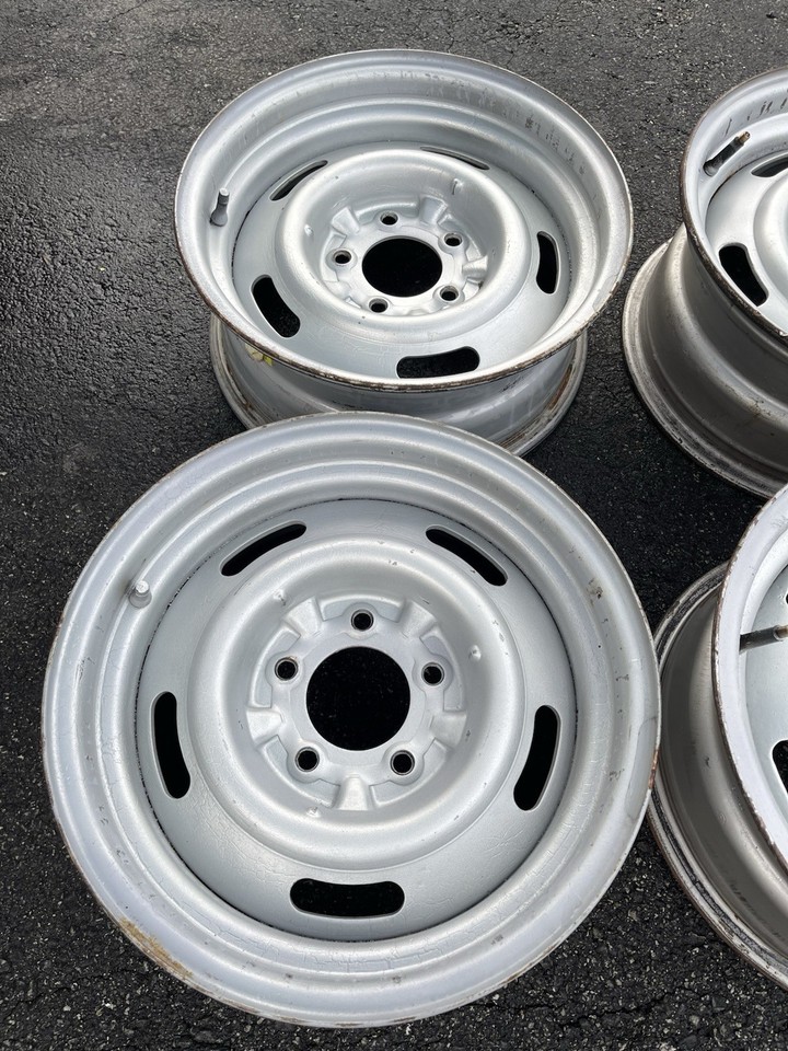 15x6 & 15x7 Rally Wheels Set for Camaro Nova Chevelle – Set of 4 (READ ...