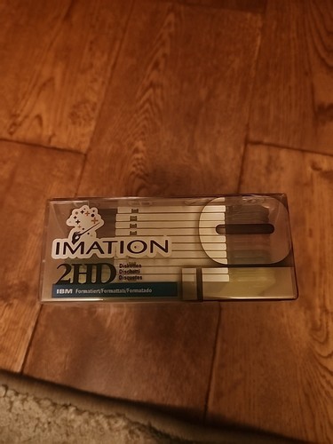 New Sealed IBM Imation Neon 2HD Diskettes Set of 10 Formatted 1.44 MB ...