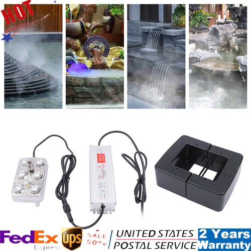 6 Heads Ultrasonic Mist Maker Humidifier Pond Fogger Fog Machine Mist ...