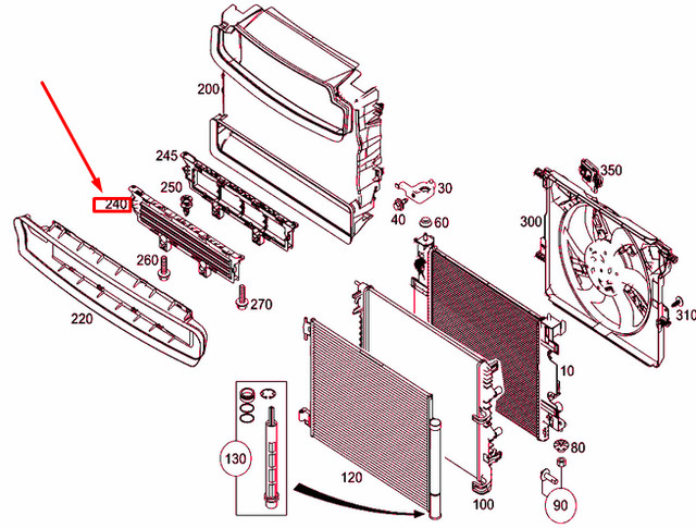 Genuine MERCEDES Ornamental Grille Smart 453 4538881023 for sale online ...