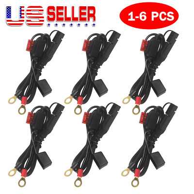 2FT Battery Terminal Ring Sae Connector Harness Charger Cable Extension ...