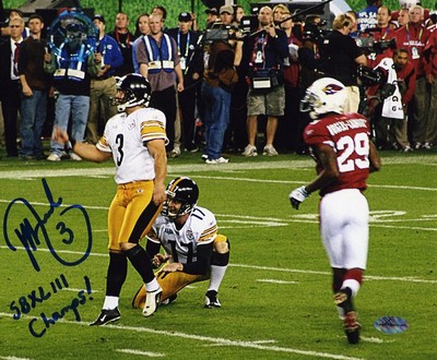Jeff Reed Pittsburgh Steelers Autographed 8x10 with Super Bowl XLIII ...