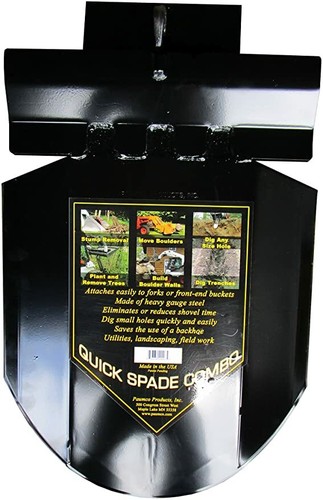 Quick Spade Combo - Digging Spade Bucket Attachment for skid steer ...
