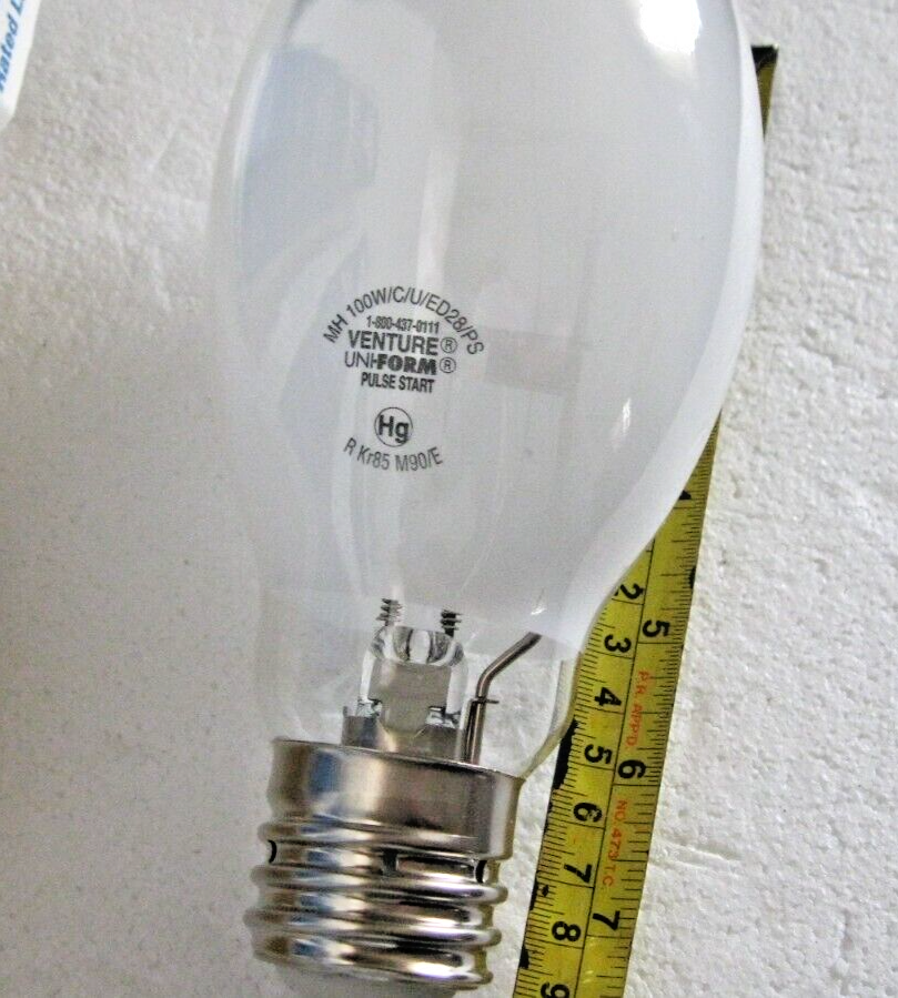 VENTURE MH100W/C/U/ED28 PS METAL HALIDE LIGHT BULB LAMP COATED MH E39 ...
