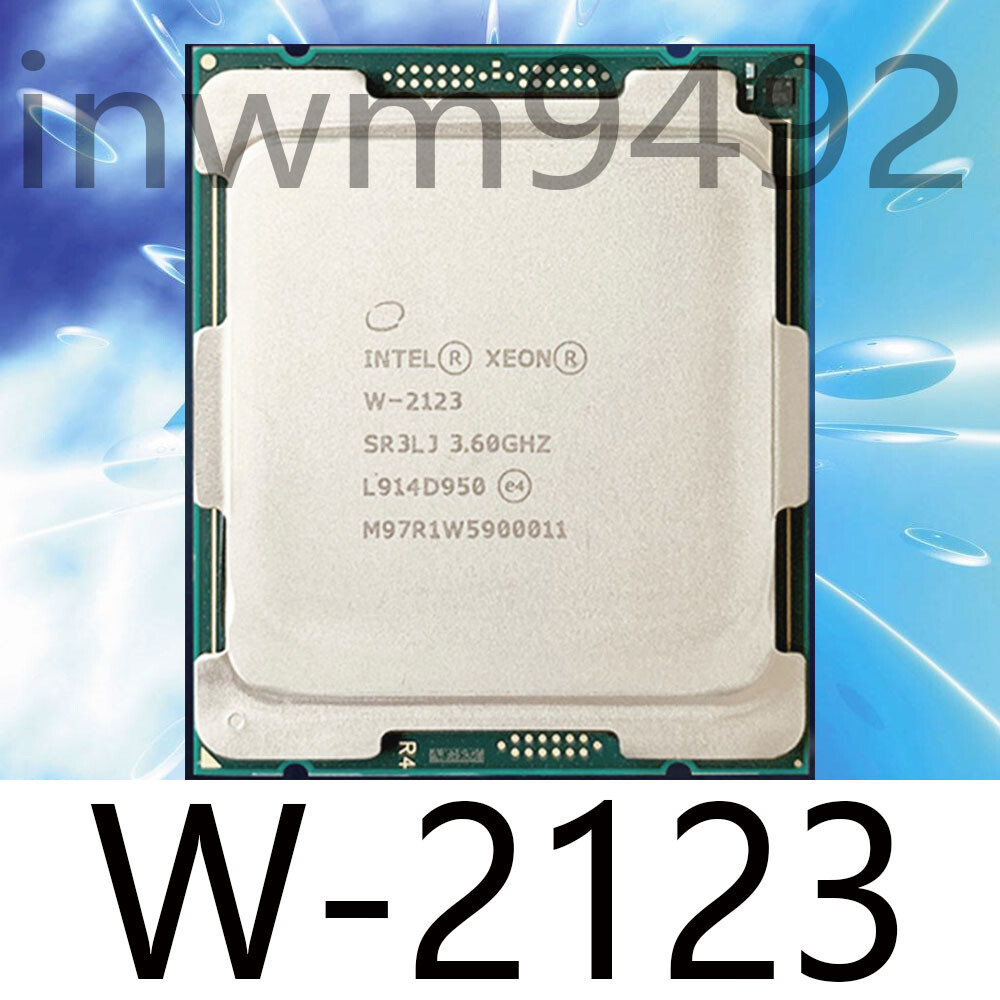 INTEL XEON W-2123 CPU SR3LJ 4 CORE 3.60GHZ 8.25MB L3 CACHE 120W ...