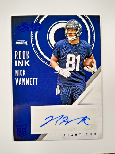 2018 Panini Absolute Rook Ink Nick Vannett #39 Rookie Auto RC | eBay
