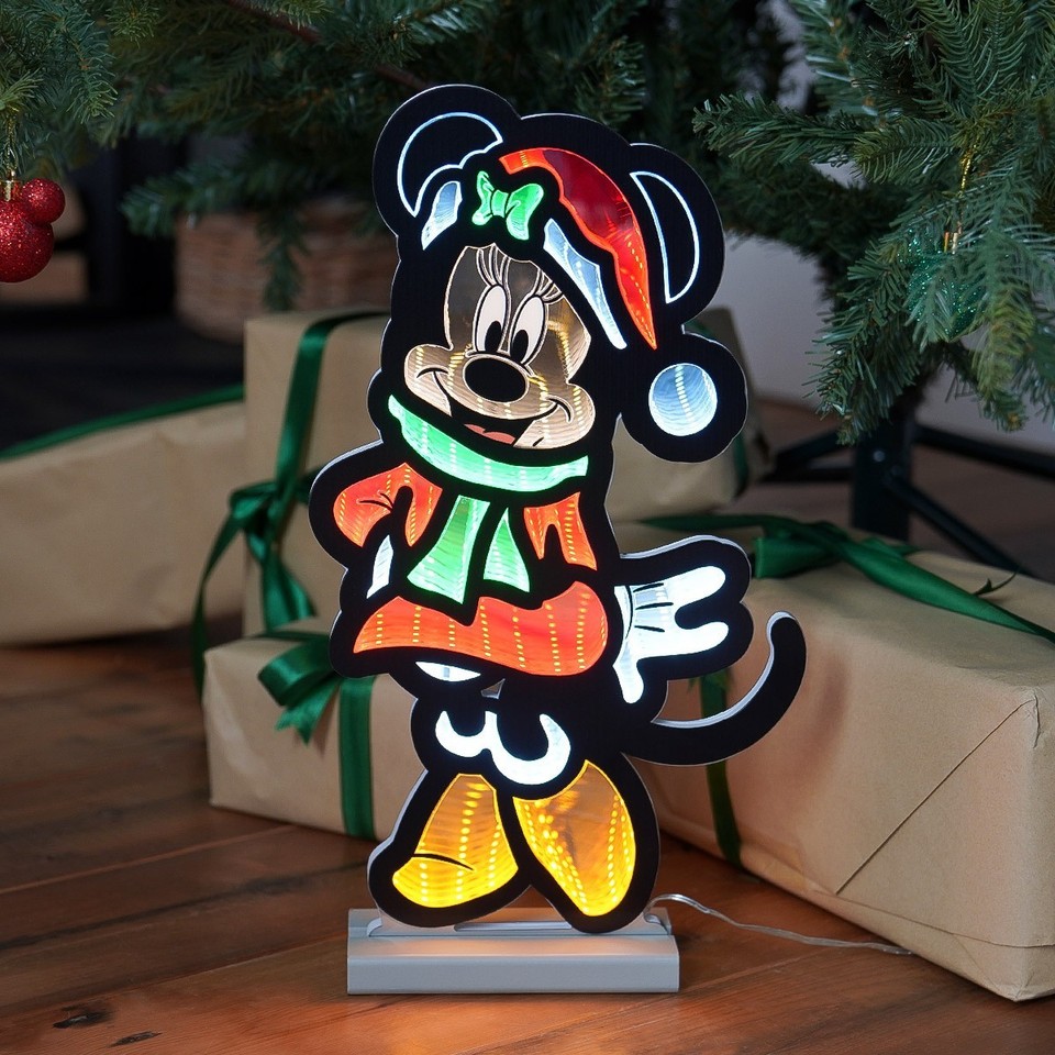 Disney LED Infinity Mirror Light Up Figure Indoor Outdoor Christmas ...