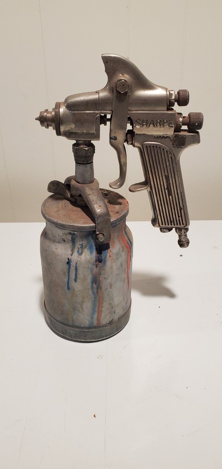 Sharpe Paint Spray Air Gun Model 75 with canister UNTESTED | eBay