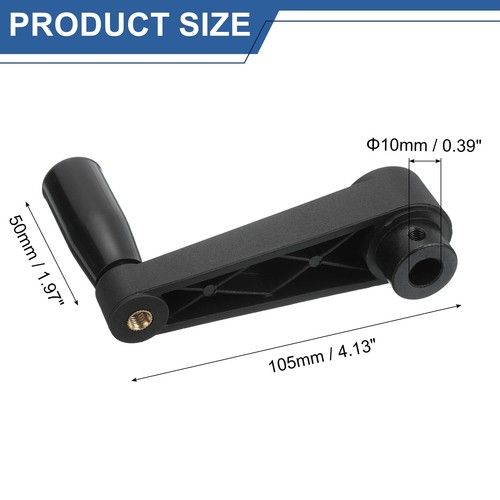 10x105mm (Dia x L) Revolving Handwheel Machine Handle Lathe Grip, Round ...