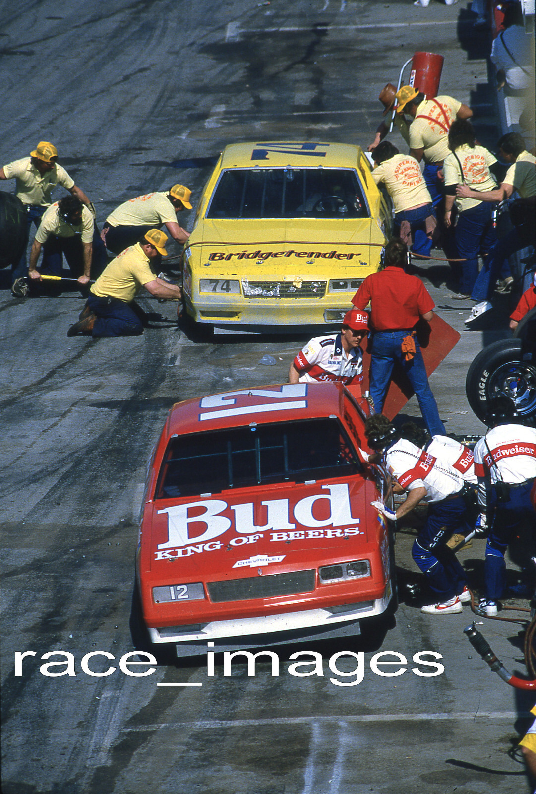 1985 NASCAR -- Neil Bonnett #12 BUDWEISER Winston Cup #3 - 35mm RACING ...